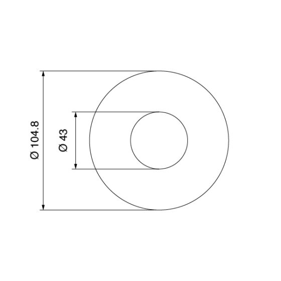 Round Base Plate Cover Trade Balustrade