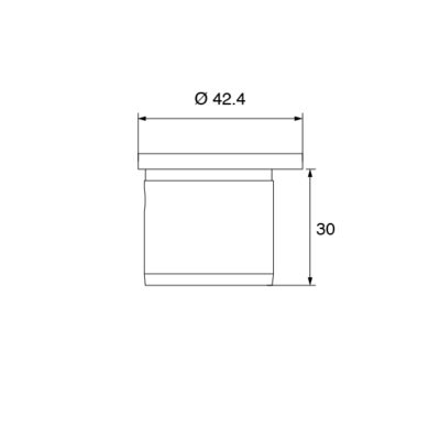 Slotted End Cap | Trade Balustrade