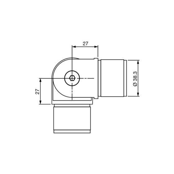 90º Adjustable Elbow | Trade Balustrade