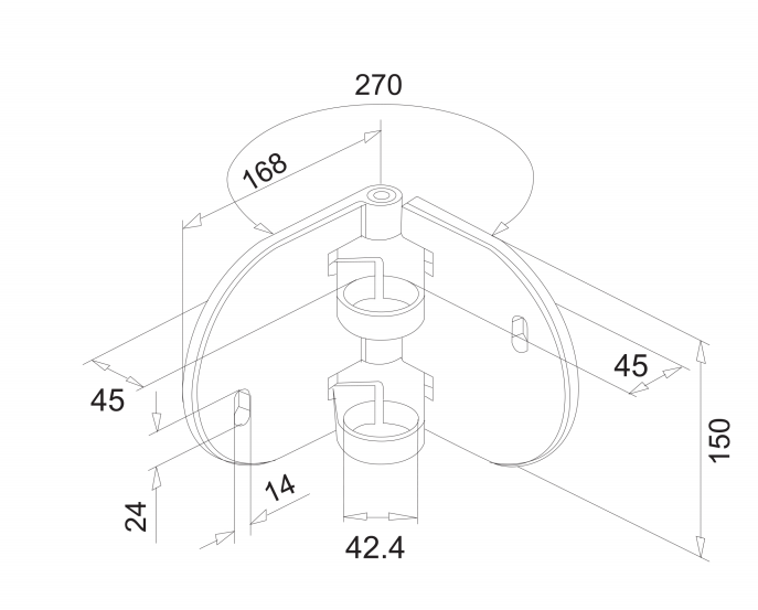 Adjustable Side Fix / Face Fix Round Bracket for Tube | Product