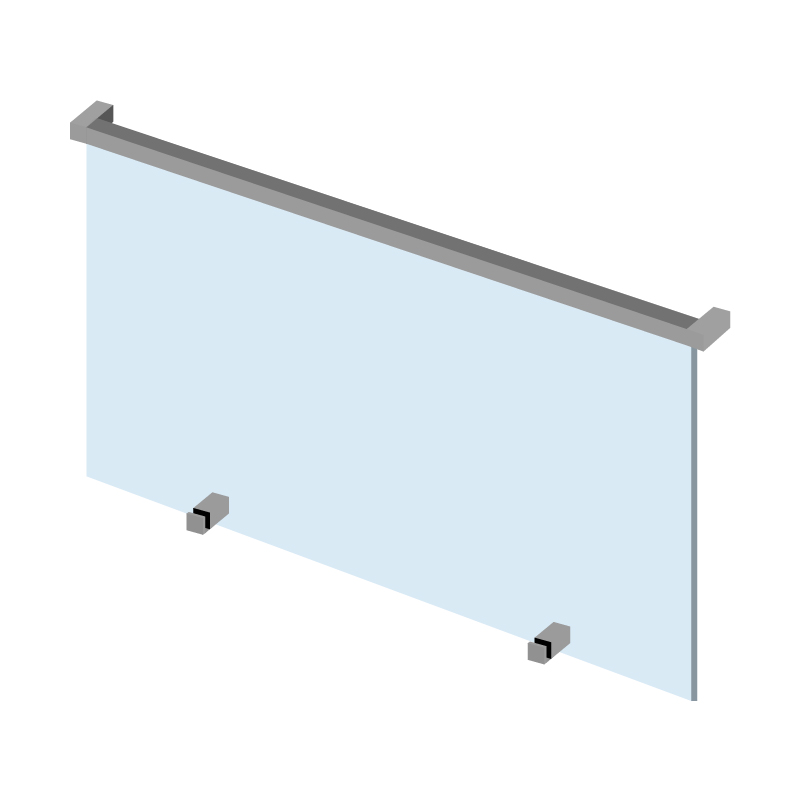 Glass Support Bracket for Model 403 Juliet Balcony | Product