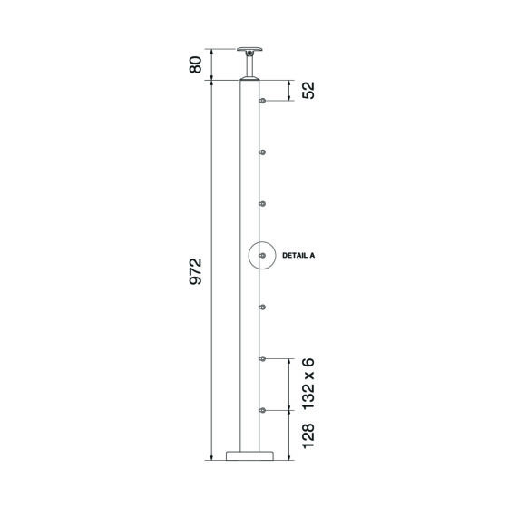 Wire Rope Post — End | Product