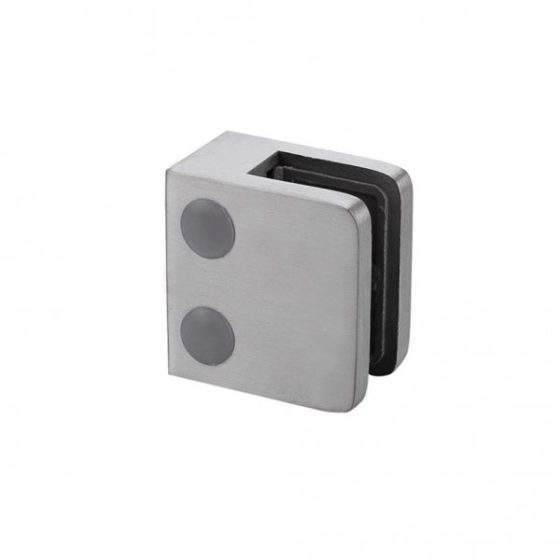 Small Square Flat Back Glass Clamp | Product